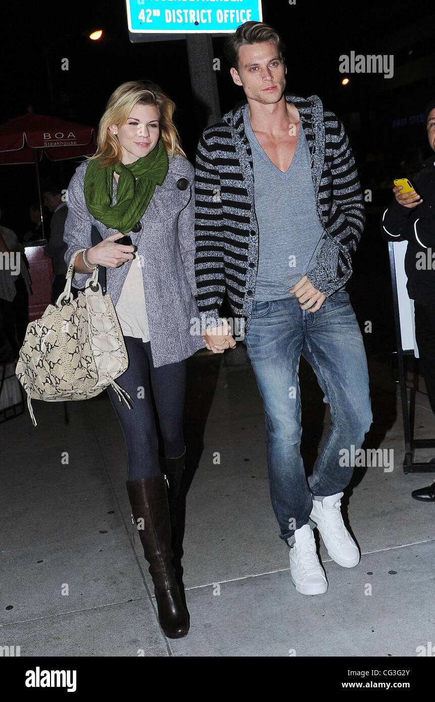 Angel McCord and her fiance Robert Rogoff outside BOA Steakhouse in ...