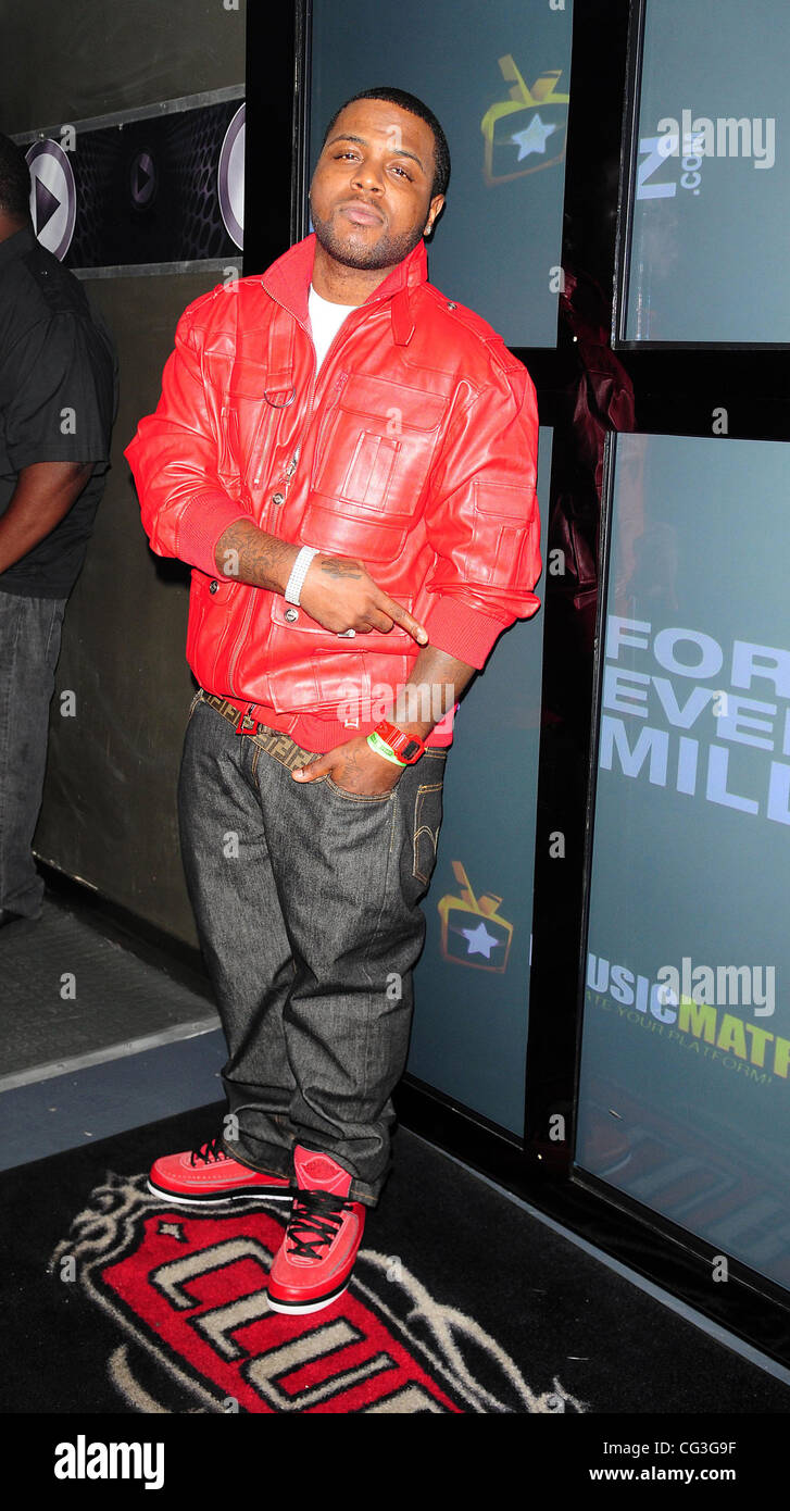 Rapper Jae Millz attend the official "Green Goblin" video release feat ...