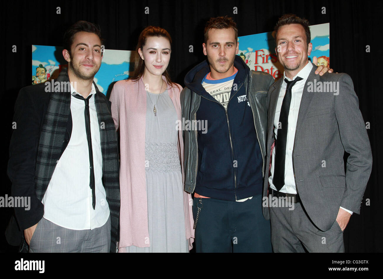 Adam Rose, Madeline Zima, Steve Talley and guest 'First Date' premiere ...
