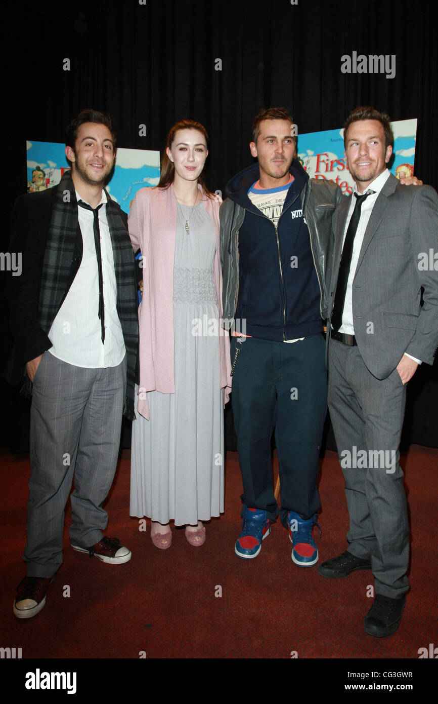 Adam Rose, Madeline Zima, Steve Talley and guest 'First Date' premiere ...