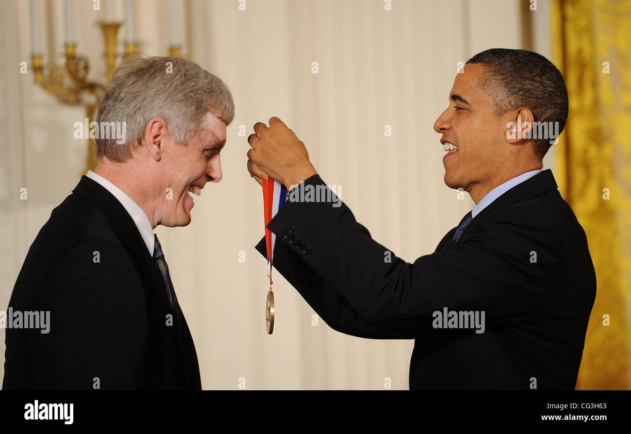 Steven J. Sasson from Eastman Kodak Company, NY receives from President ...