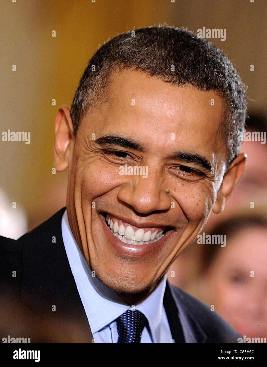 U.S. President Barack Obama greets guest during the National Medal of ...