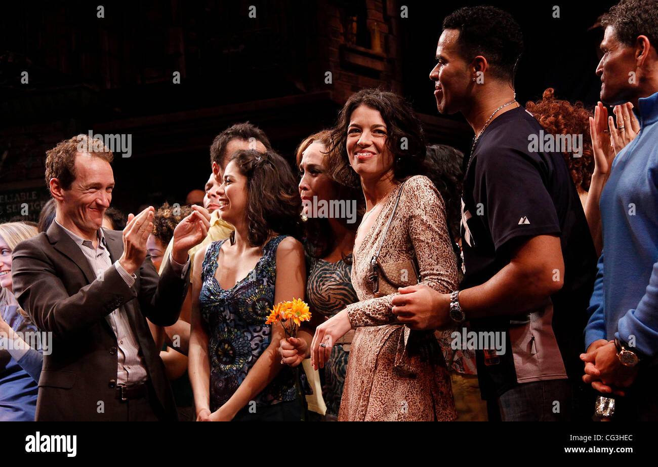 Andrea Burns and cast Closing night of the Broadway musical 'In the ...
