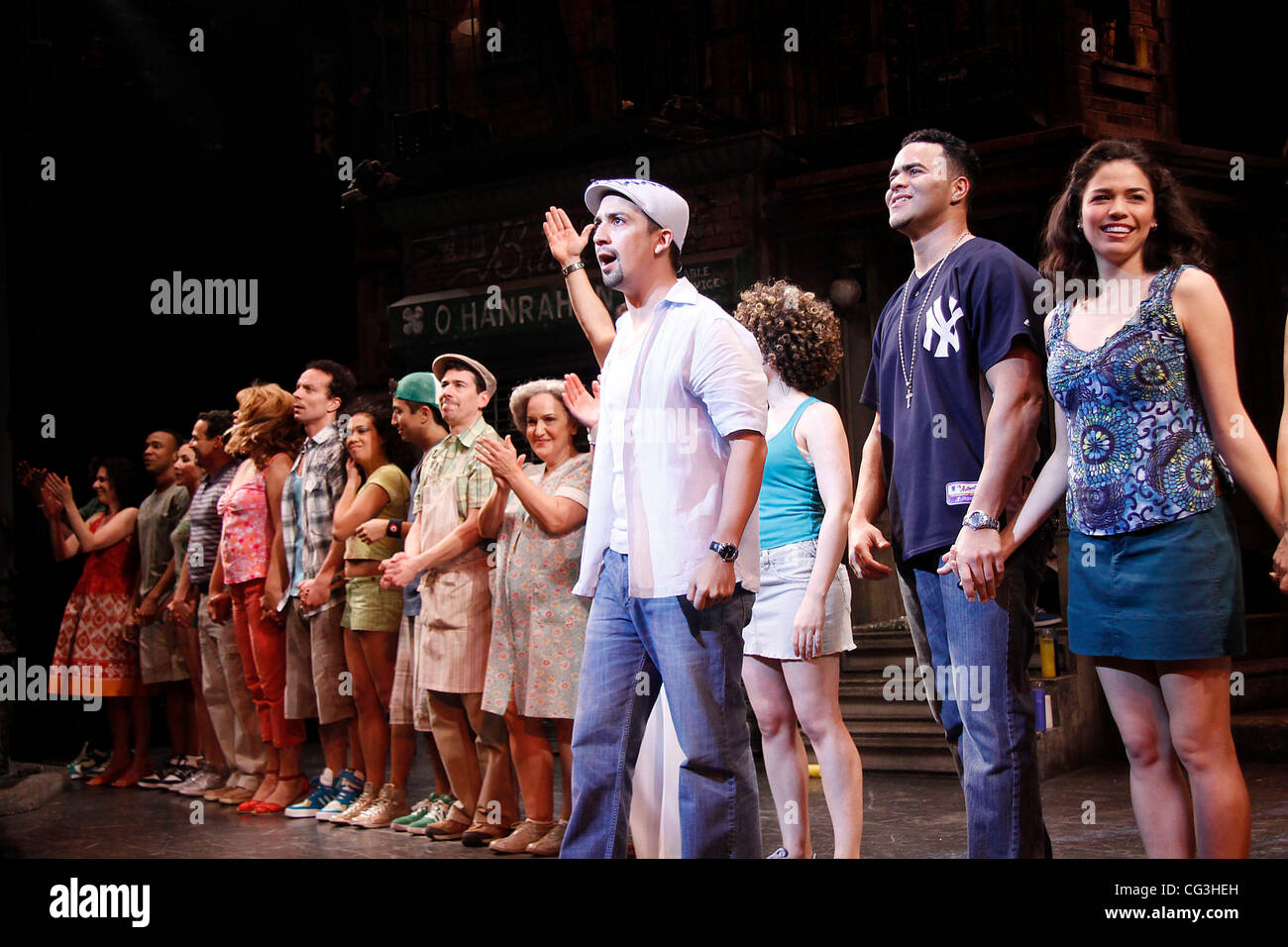 Lin-Manuel Miranda and cast Closing night of the Broadway musical 'In ...