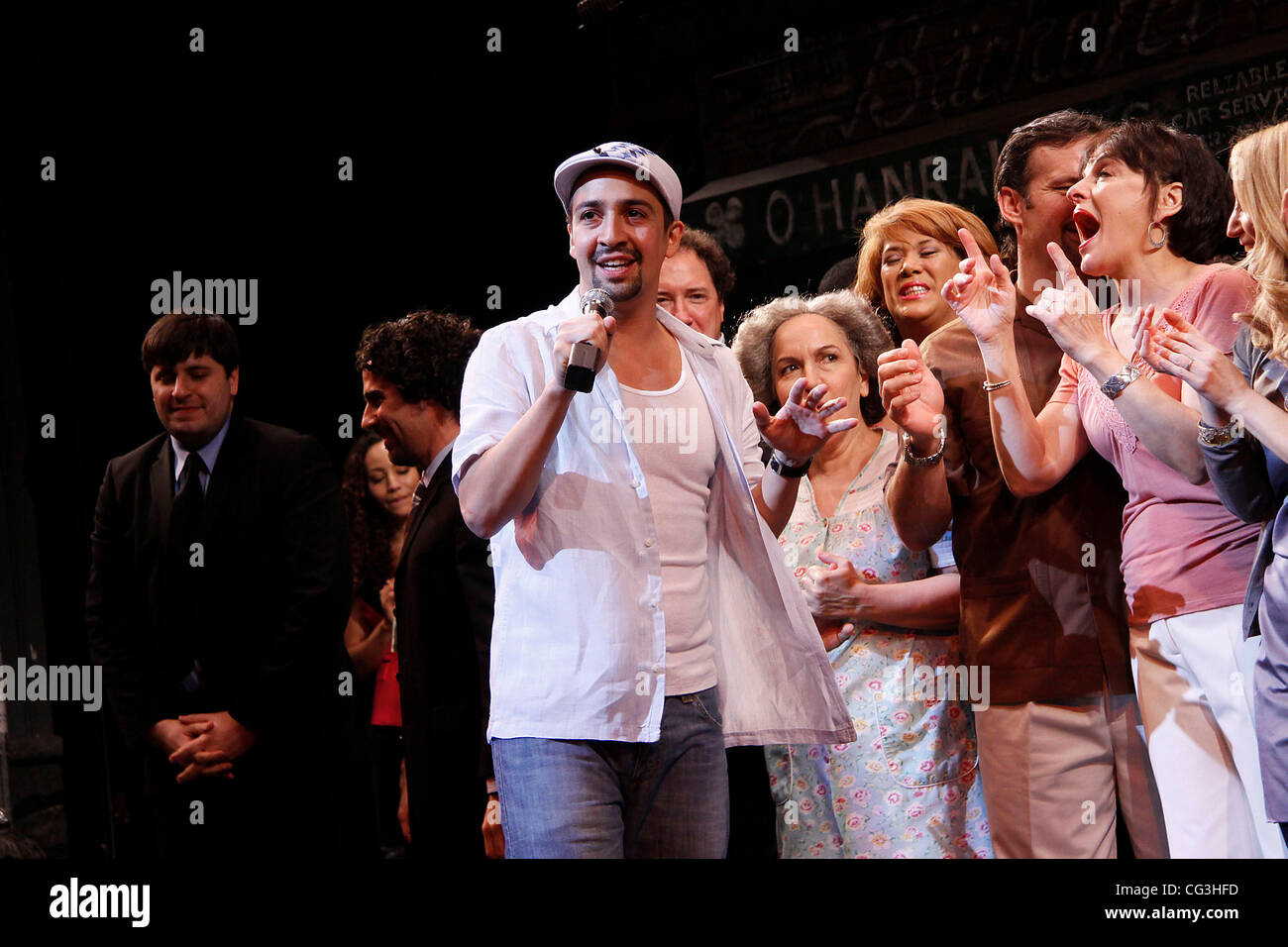 Lin-Manuel Miranda and cast Closing night of the Broadway musical 'In ...