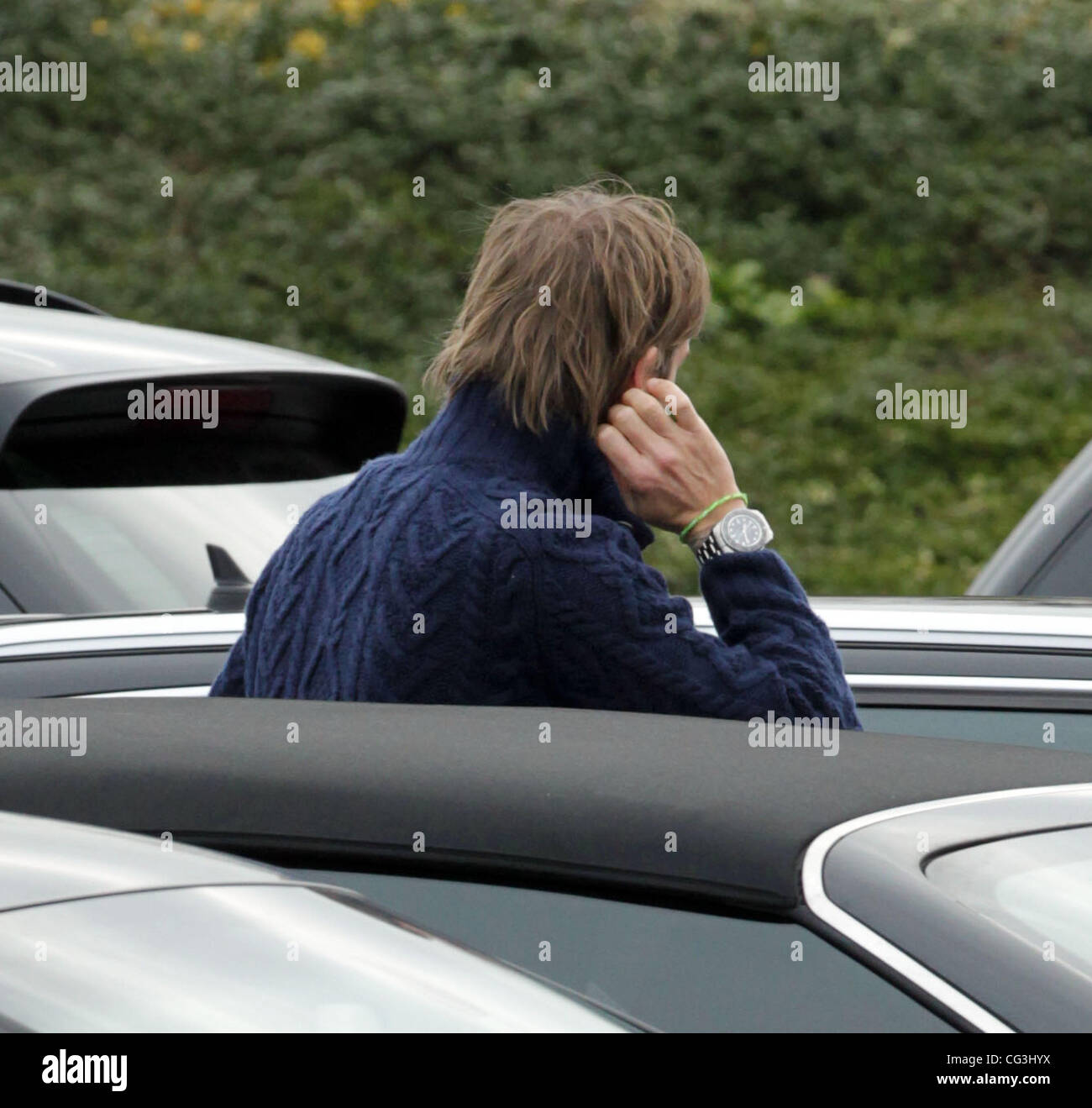 David Beckham at Tottenham Hotspur's training ground Essex, England ...