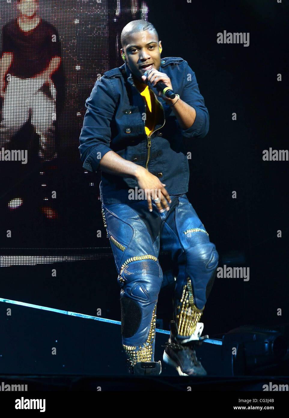 Jonathan Gill aka JB JLS performing at The O2 Dublin, Ireland - 09.01. ...