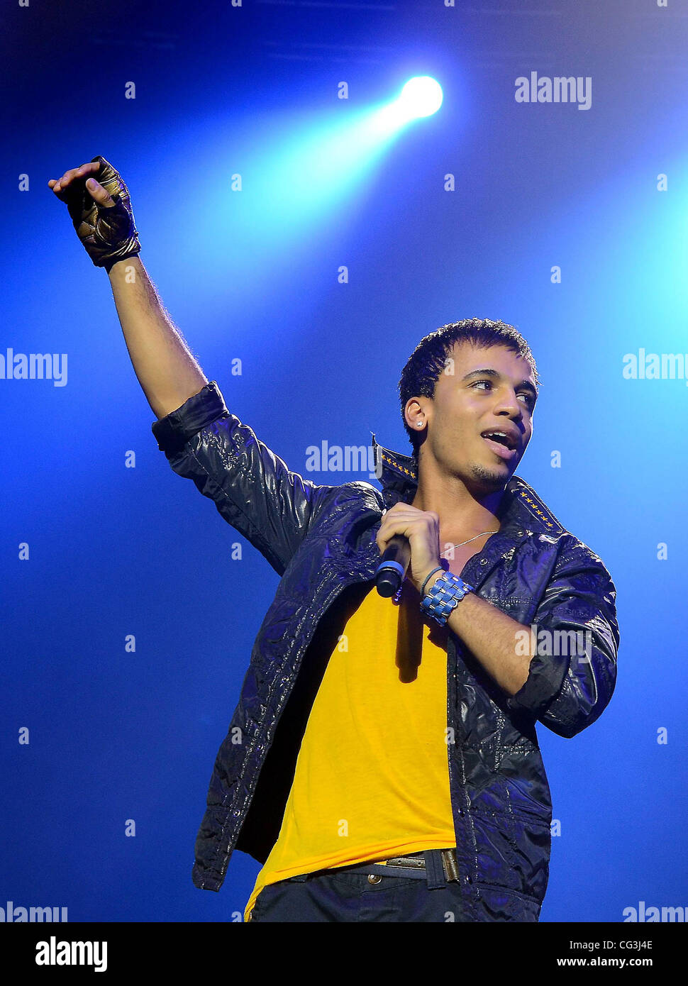 Aston Merrygold JLS performing at The O2 Dublin, Ireland - 09.01.11 ...