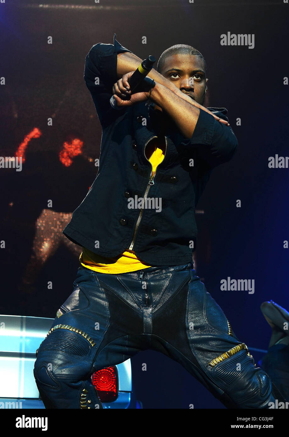 Jonathan Gill aka JB JLS performing at The O2 Dublin, Ireland - 09.01. ...