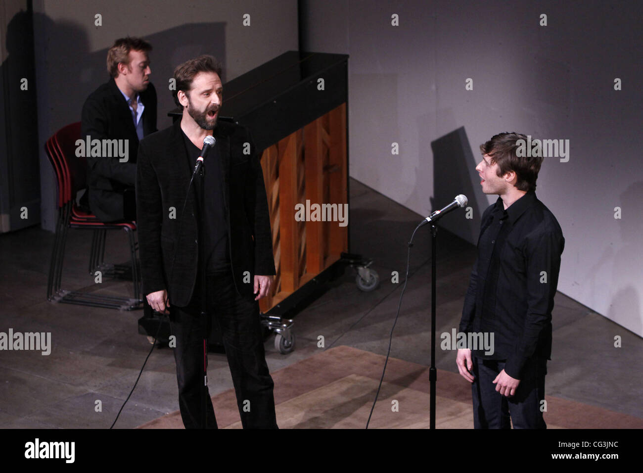 Chris Fenwick on piano, Malcolm Gets and Bobby Steggert Transport Group ...