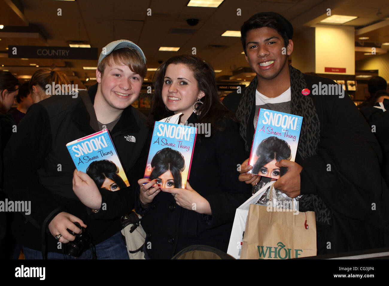 Fans Nicole Polizzi AKA 'Snooki' attends her book signing for 'A Shore ...