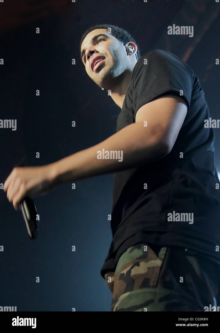 Canadian rapper, Drake, aka Aubrey Drake Graham performing at ...