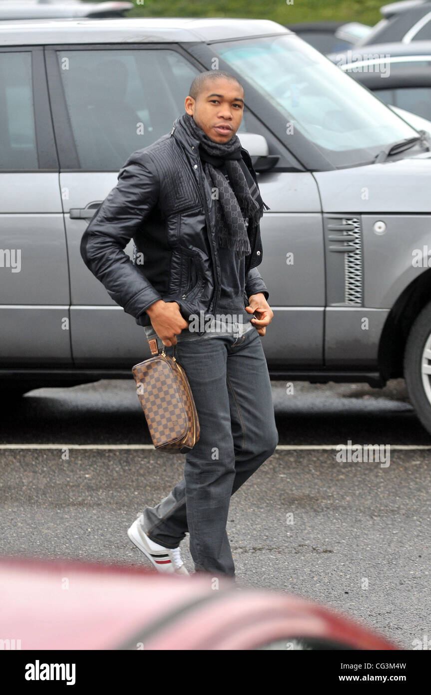 Wilson Palacios Footballers arriving at the Tottenham Hotspur training ...