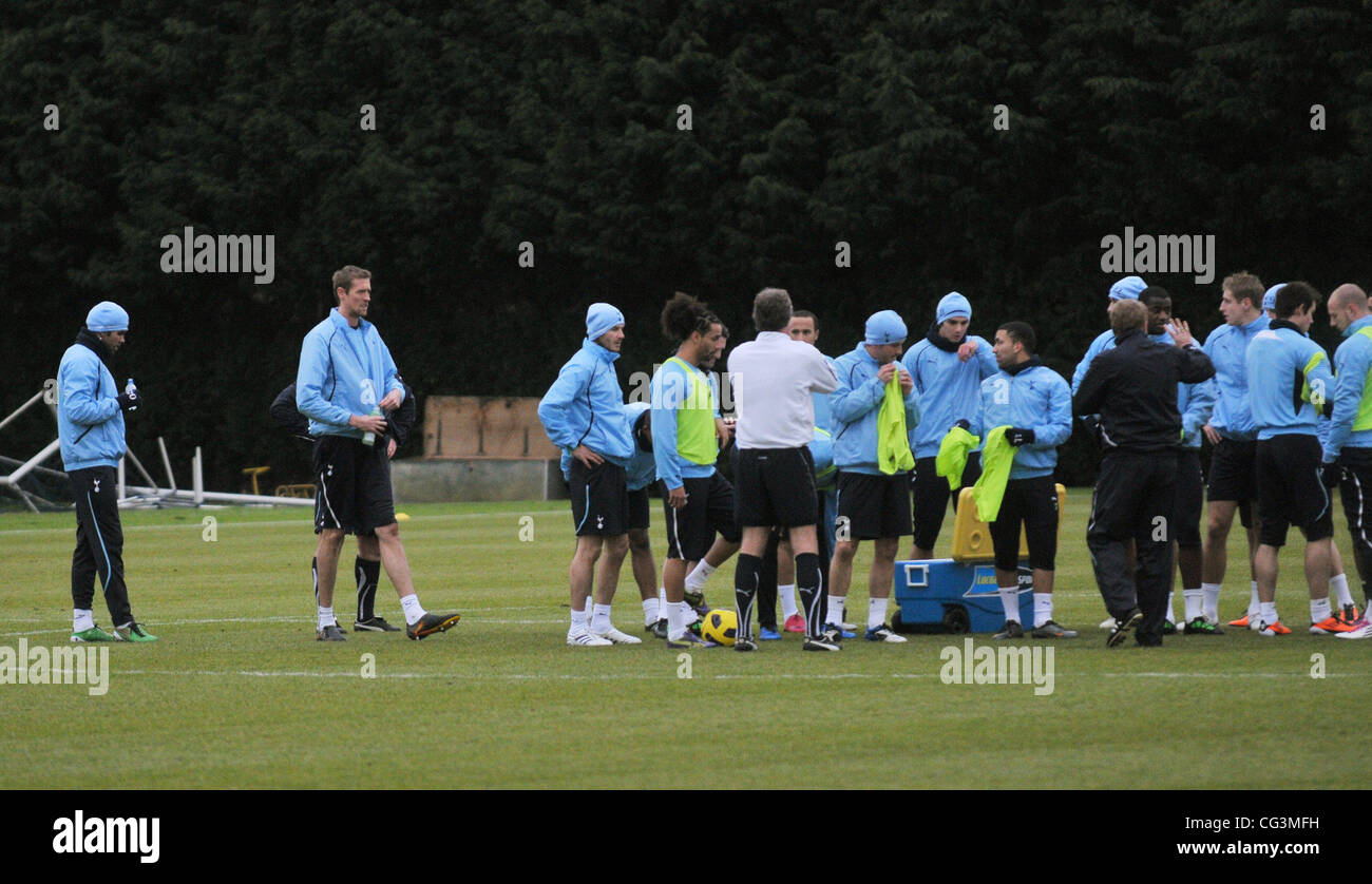 David Beckham and the Tottenham Hotspur team takes part in a Tottenham ...