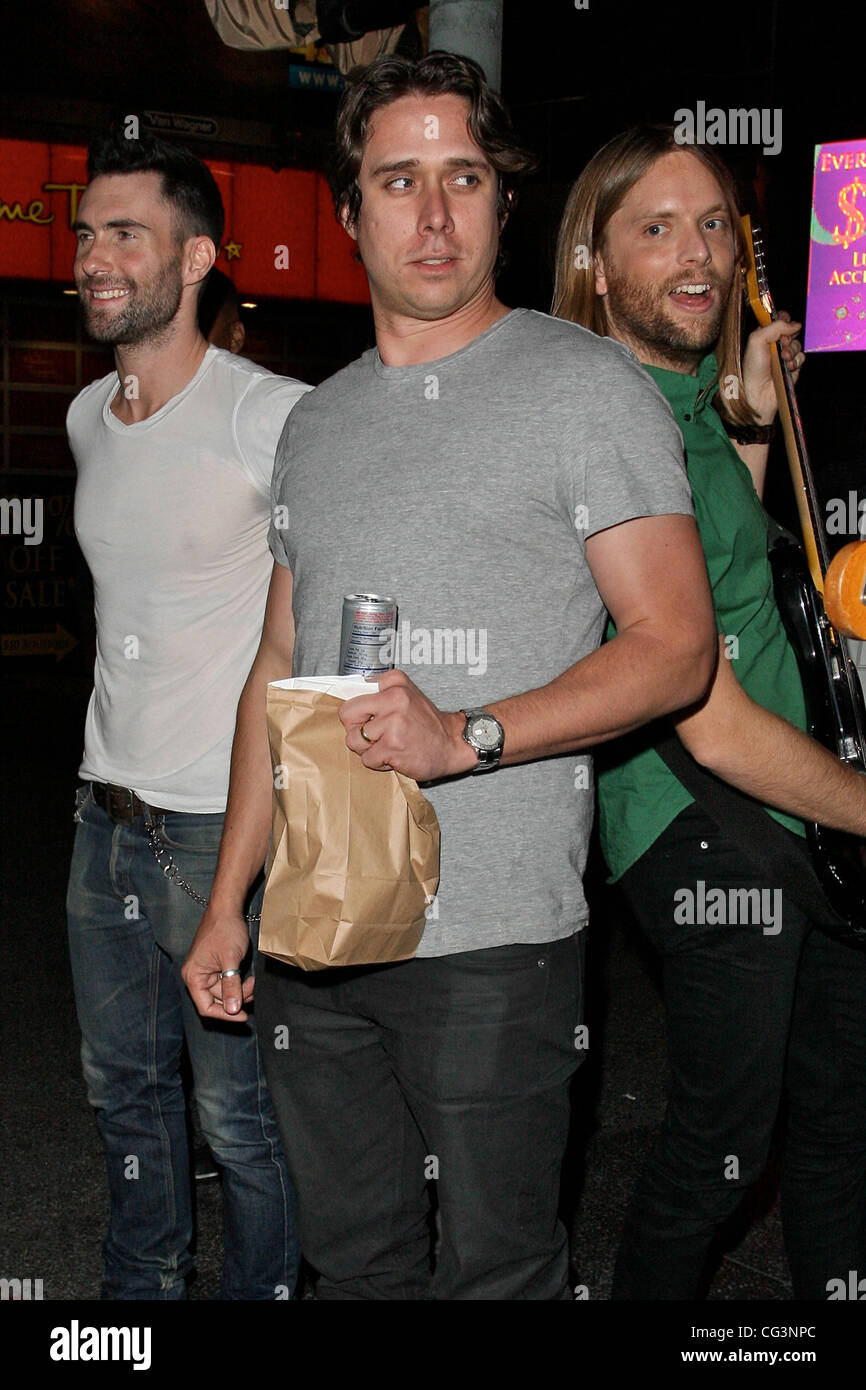 Adam Levine on the set of Maroon 5’s upcoming music video “Never Gonna ...
