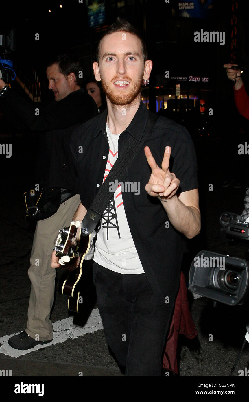 Jesse Carmichael shooting scenes for Maroon 5’s upcoming music video “Never Gonna Leave This Bed ...