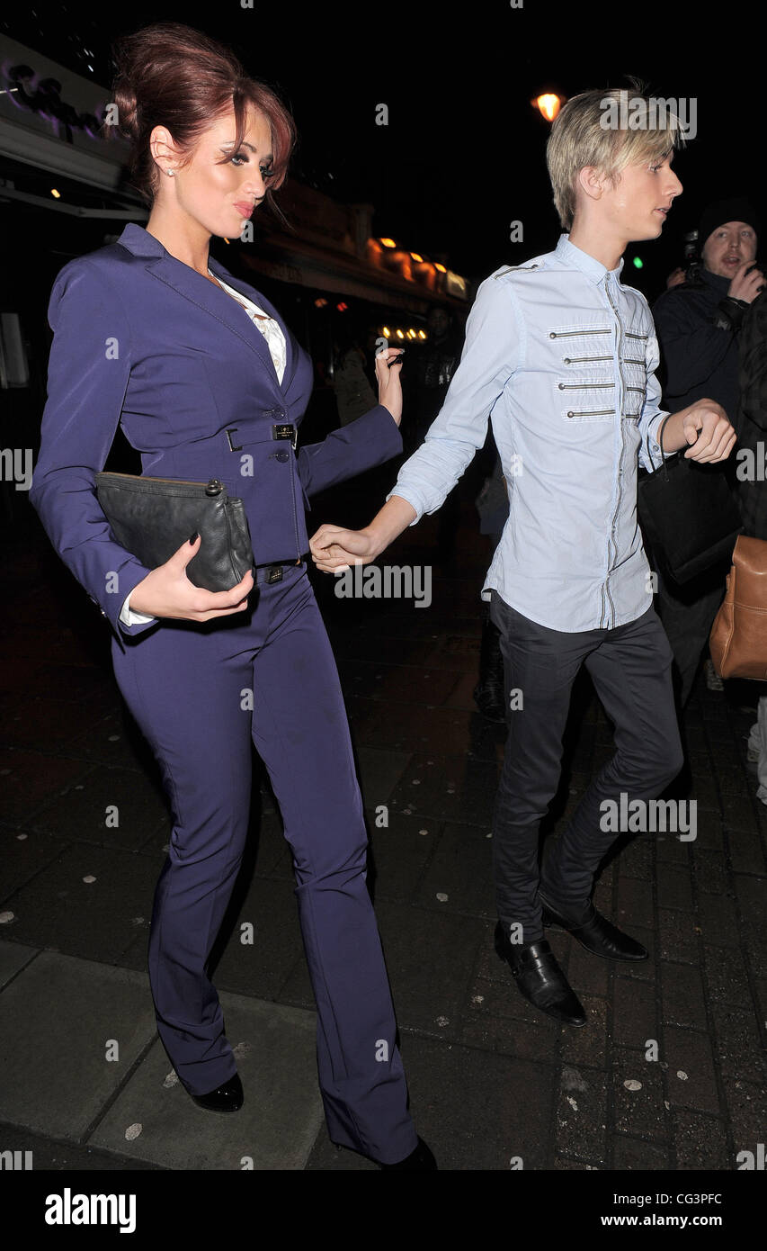 Amy Childs from TV show 'The Only Way Is Essex' leaving Aquum Bar and ...