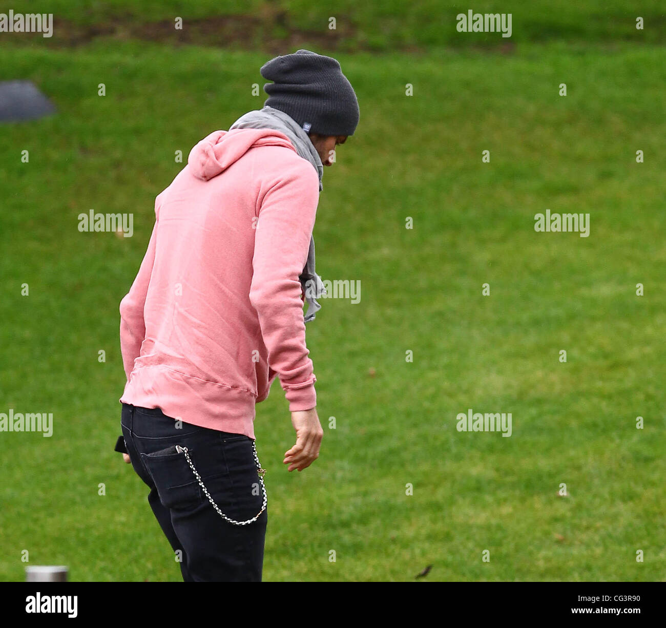 David Beckham arriving at the Tottenham Hotspur training ground Essex ...