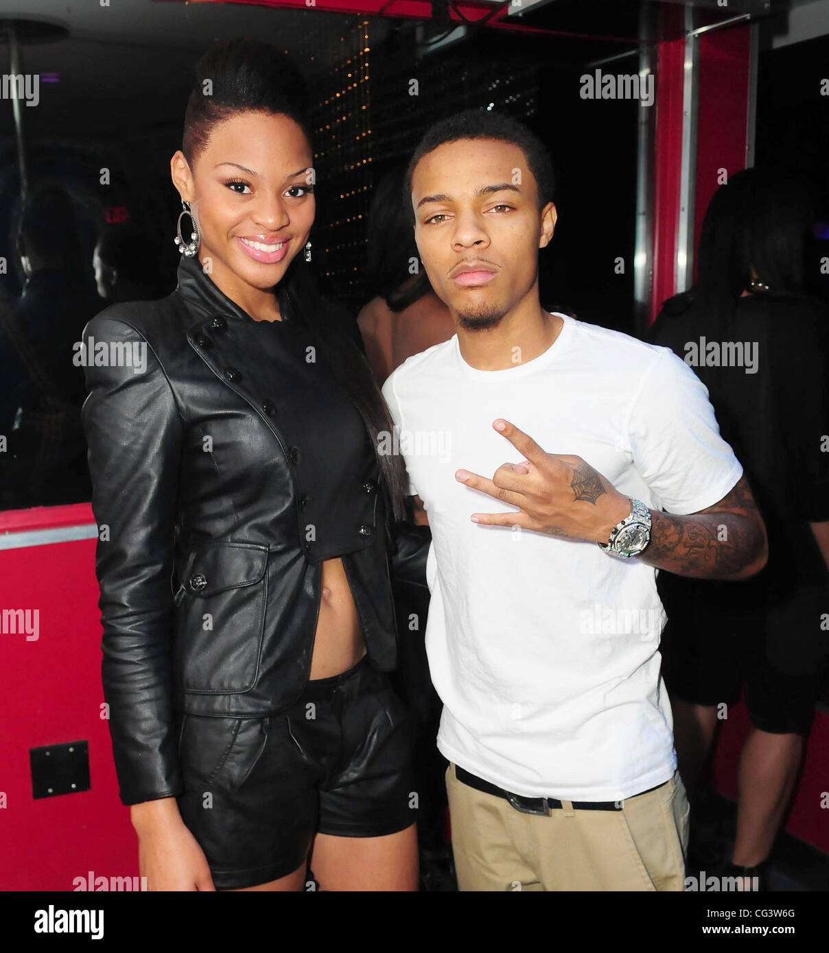 Brianna and Bow Wow Rapper Bow Wow host's a party at Club Play Miami ...