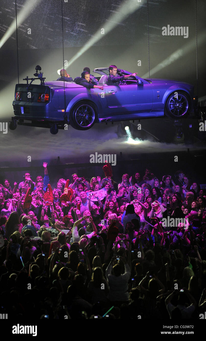 JLS in concert at the O2 Arena in London London, England - 15.01.11 ...