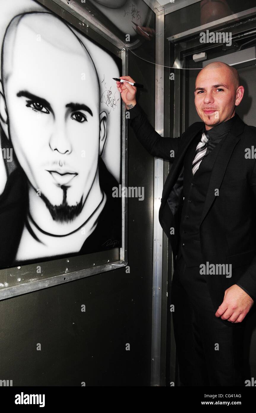 Rapper Pitbull US rapper Pitbull 30th birthday celebration at Club Play ...