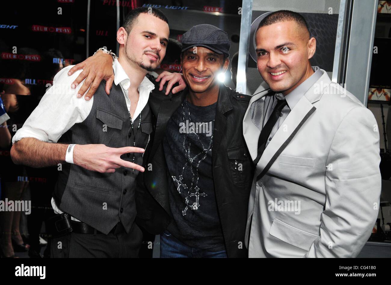 Guest, Jon Secada and Ricky C US rapper Pitbull 30th birthday ...