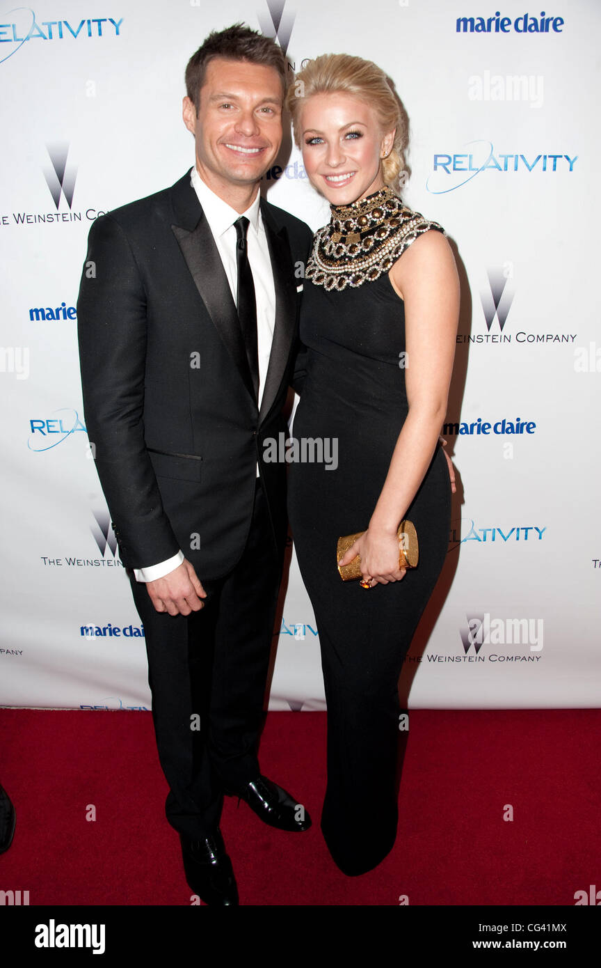 Ryan Seacrest and Julianne Hough Weinstein Company's Golden Globe ...