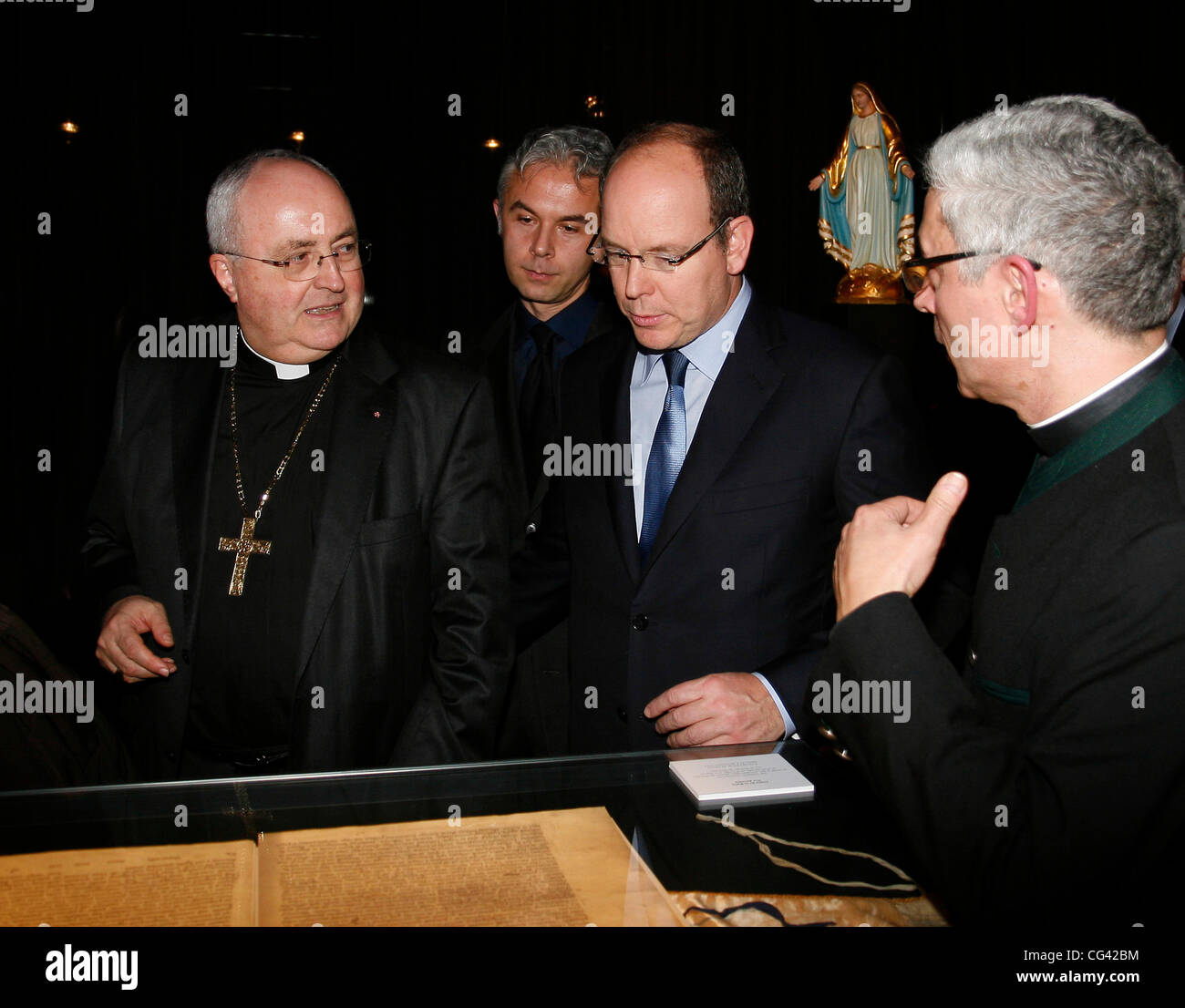 Mgr Bernard Barsi,Amedeo Turello and SAS Prince Albert of Monaco Monaco ...