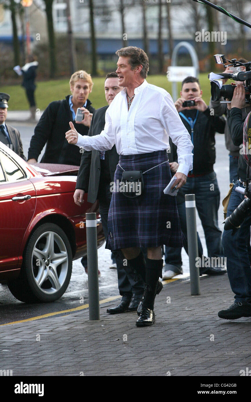 David Hasselhoff arriving at the 'Britain's Got Talent' auditions ...