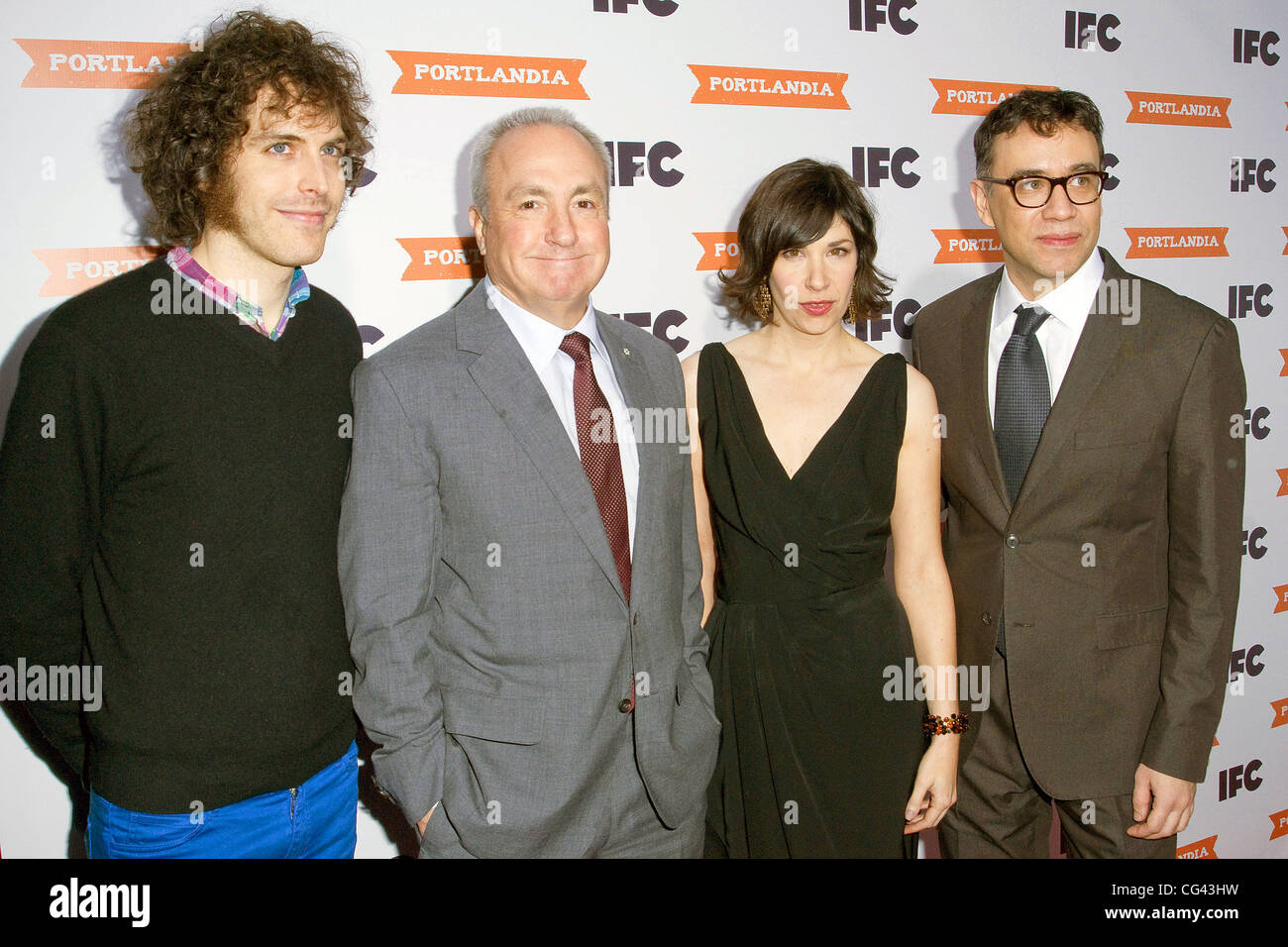 Fred Armisen, Lorne Michaels, Carrie Brownstein and Jonathan Krisel, at ...