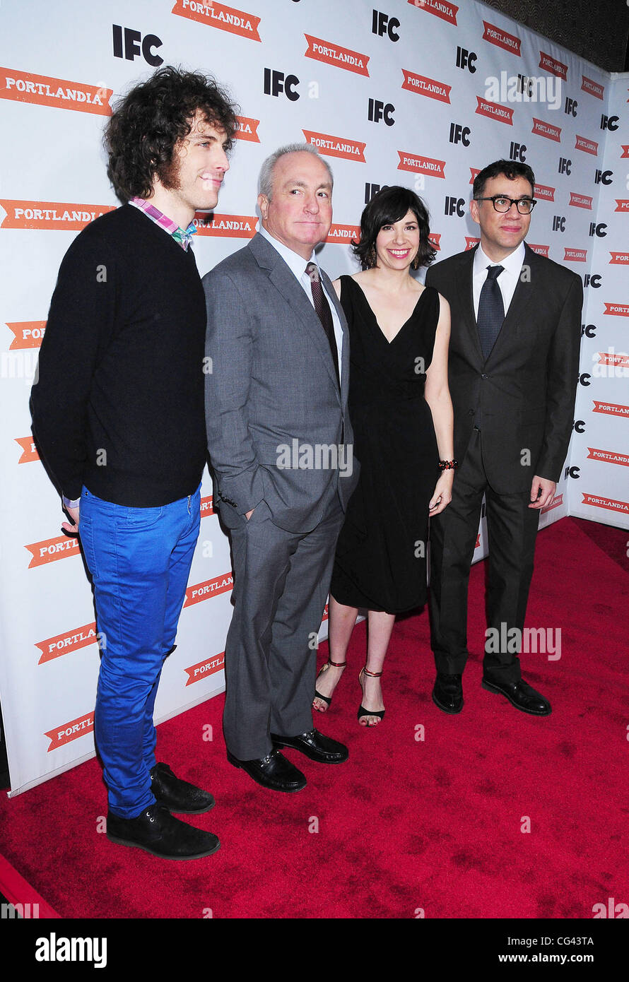 Jonathan Krisel, Lorne Michaels, Carrie Brownstein and Fred Armisen at ...