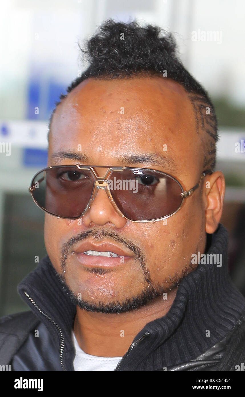 Allen Pineda Lindo aka Apl.de.ap of the group Black Eyed Peas arriving ...