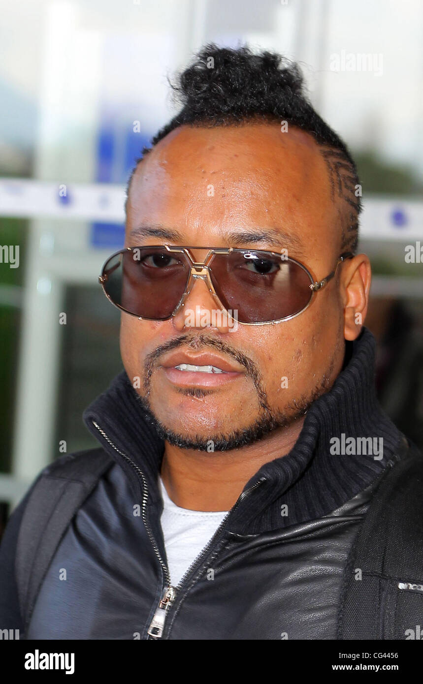 Allen Pineda Lindo aka Apl.de.ap of the group Black Eyed Peas arriving ...