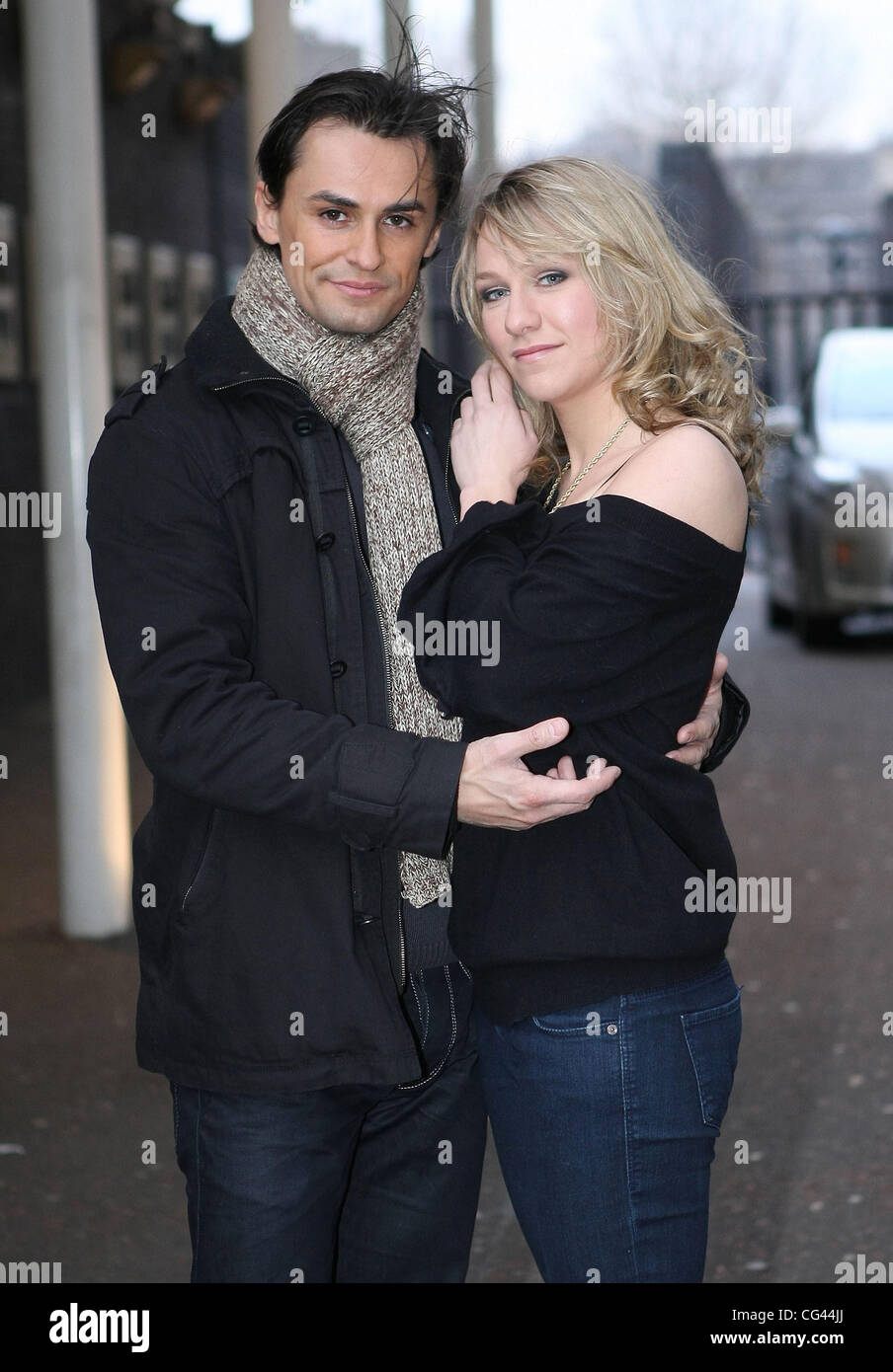 Chloe Madeley and Michael Zenezini at the ITV studios London, England ...