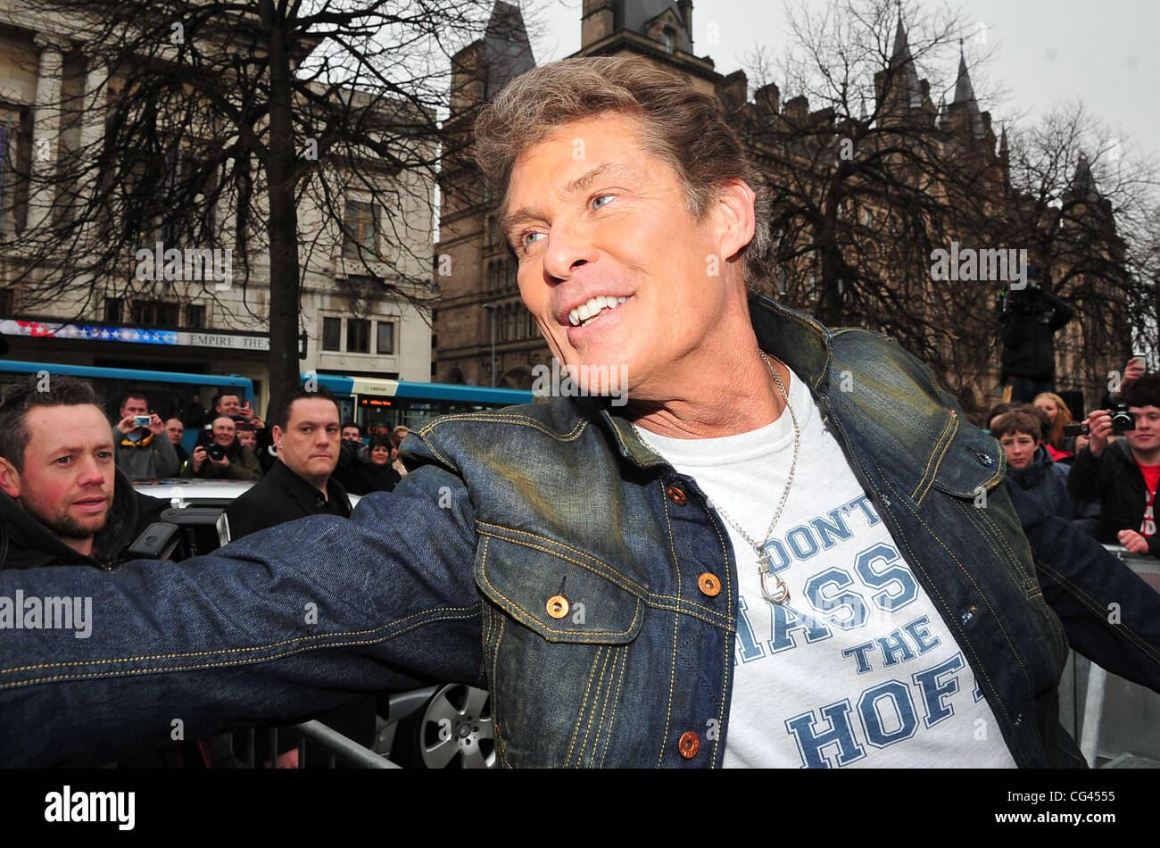 David Hasselhoff arrives for the 'Britain's Got Talent' auditions ...