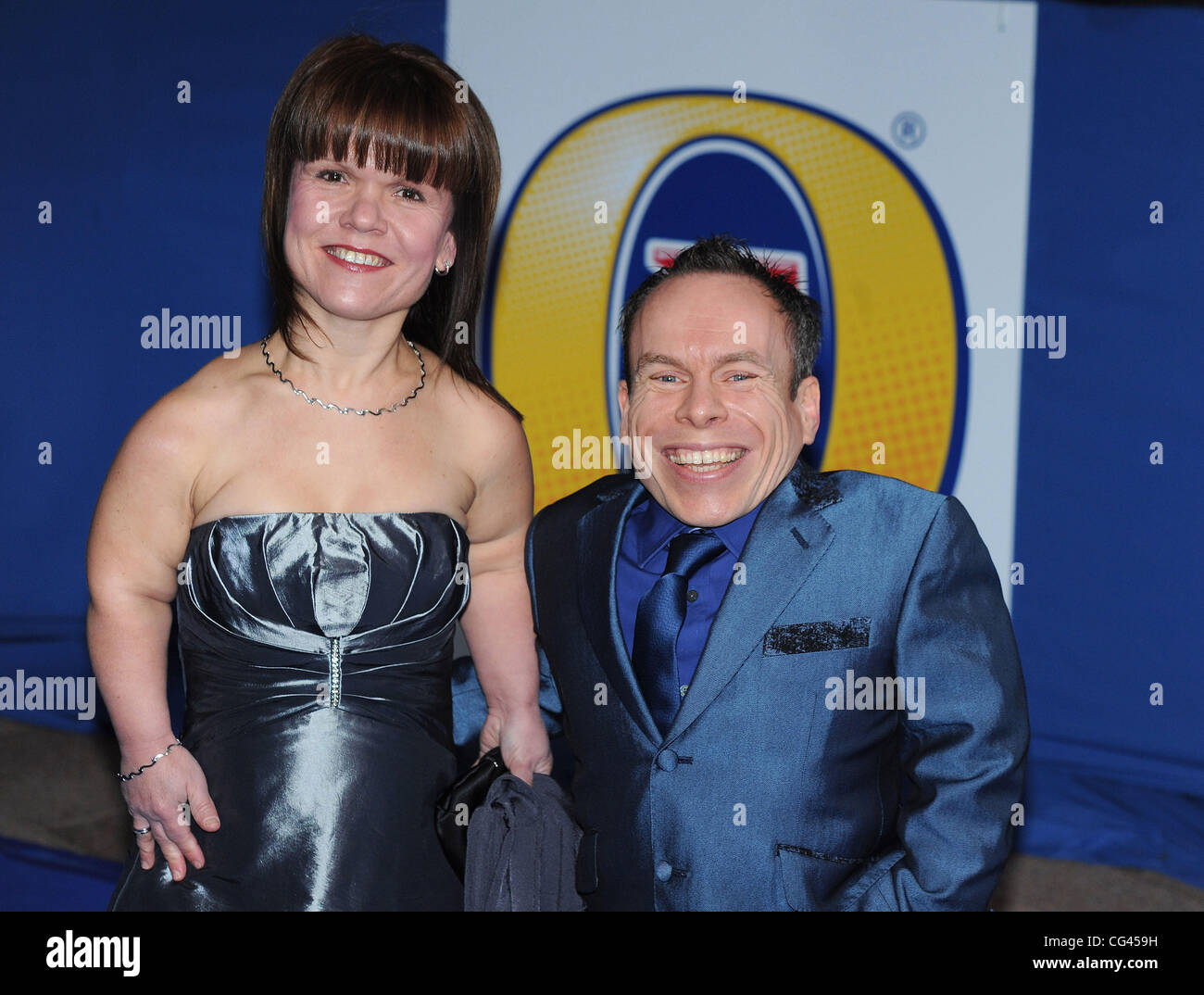Warwick Davis and guest British Comedy Awards 2010 held at the Indigo2 ...