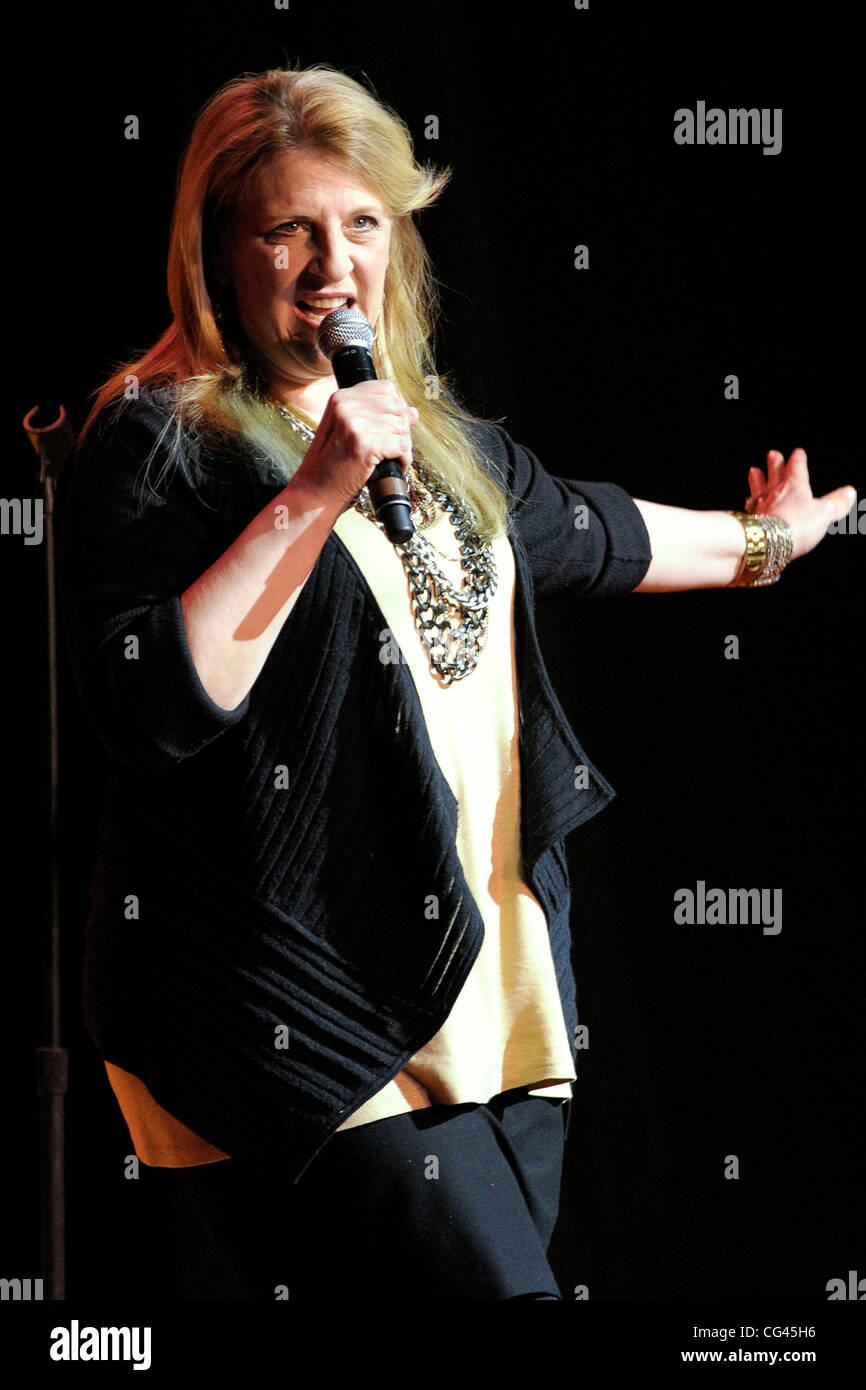 American stand-up comedien, Lisa Lampanelli, on stage at Massey Hall ...