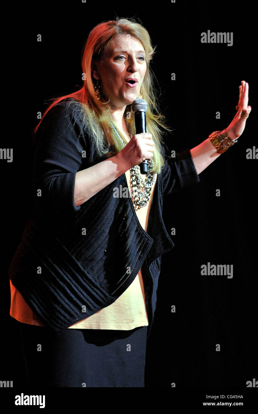 American stand-up comedien, Lisa Lampanelli, on stage at Massey Hall ...