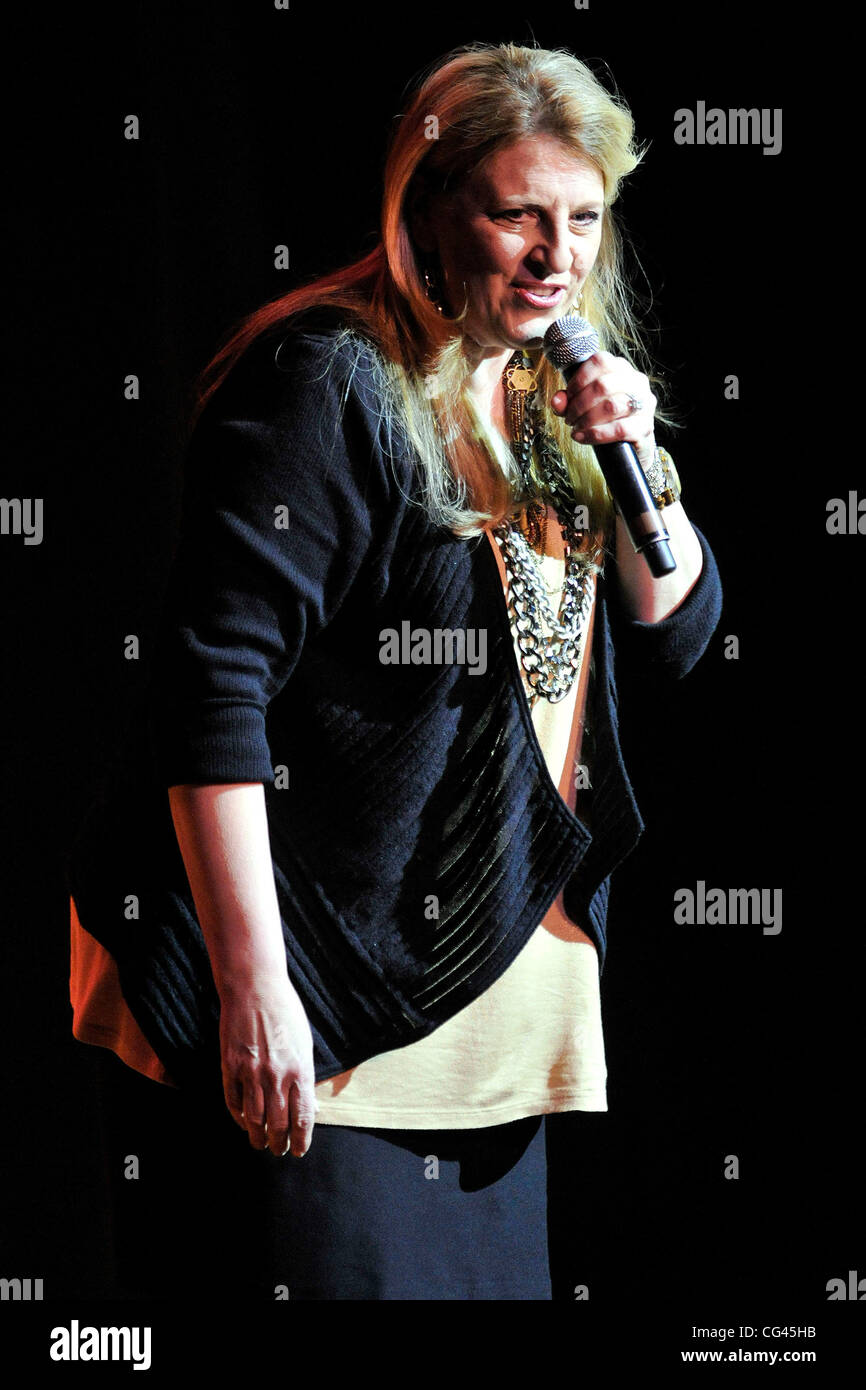 American stand-up comedien, Lisa Lampanelli, on stage at Massey Hall ...