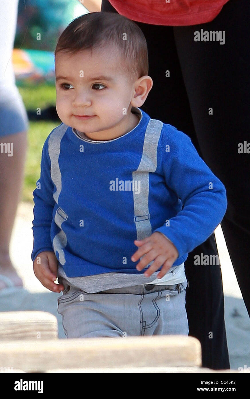 Kourtney Kardashian takes her son Mason to a park in Beverly Hills Los ...