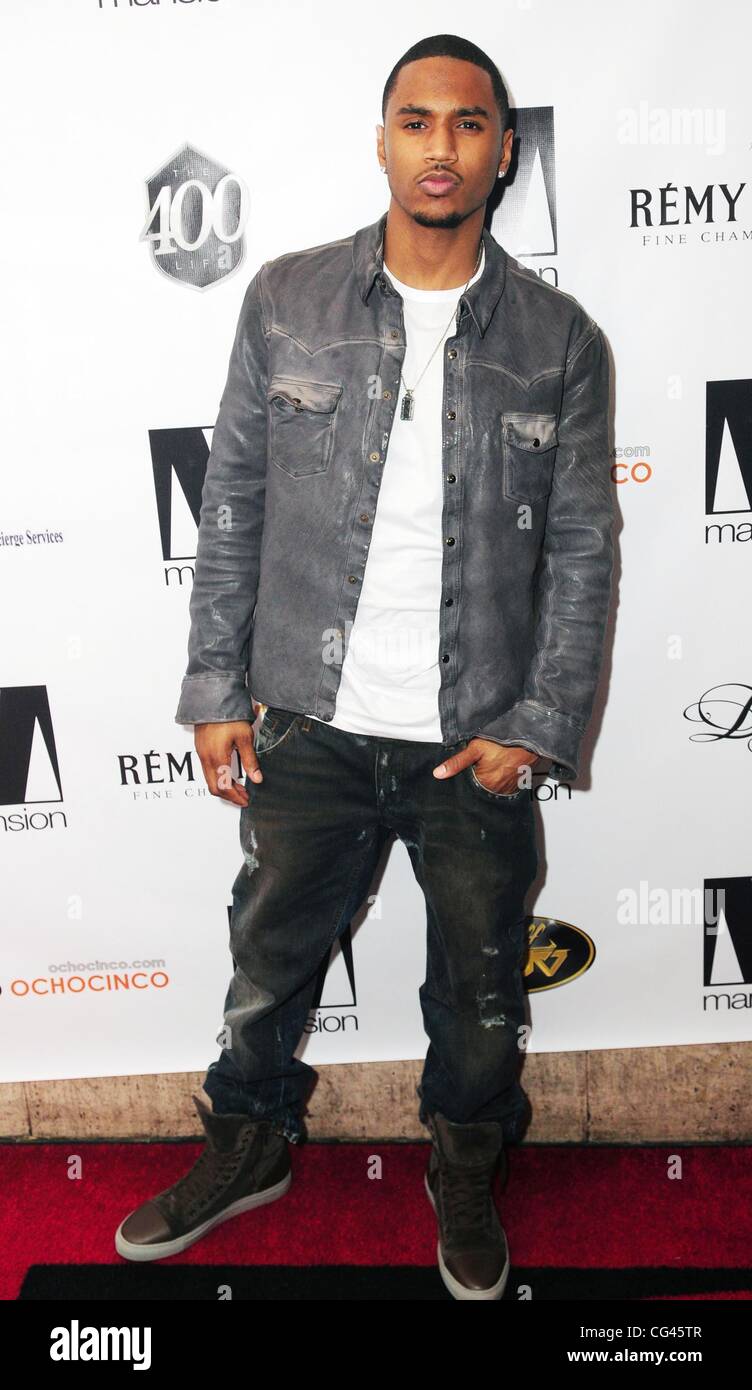 Trey Songz attends Chad Ochocinco's Birthday Party at Mansion nightclub ...