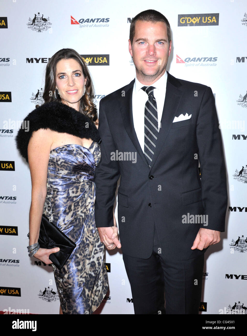 Chris O'Donnell and Caroline Fentress 2011 G'Day USA Los Angeles Black ...