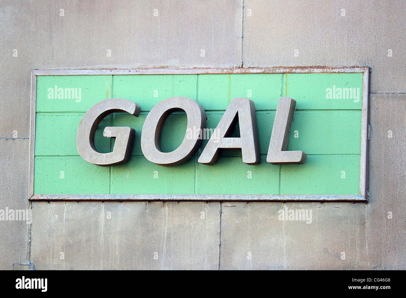 Goal logo sign Los Angeles, California - 23.01.11 Stock Photo - Alamy