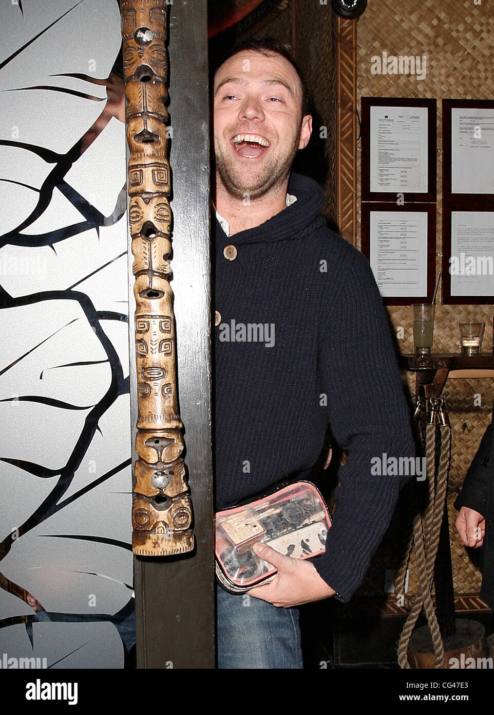 Tom Crane leaving Mahiki nightclub rather worse for wear. London ...