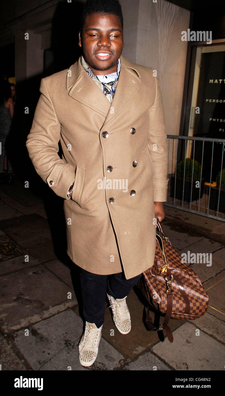 Paije Richardson leaves Nobu restaurant in Mayfair London, England - 25 ...