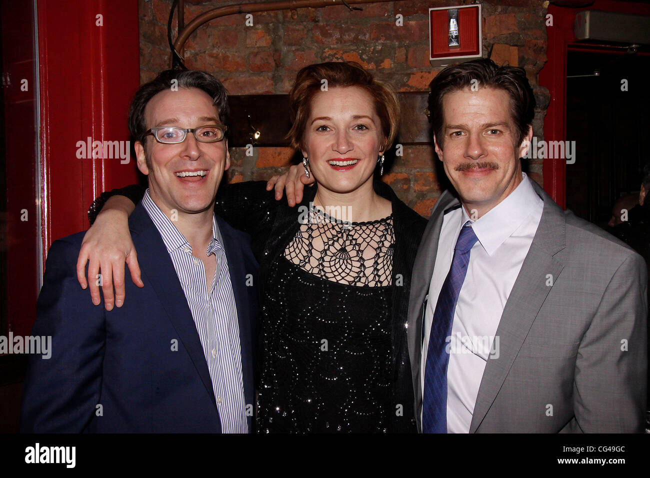 Jeremy Shamos, Francesca Faridany and Rick Holmes Opening night after ...
