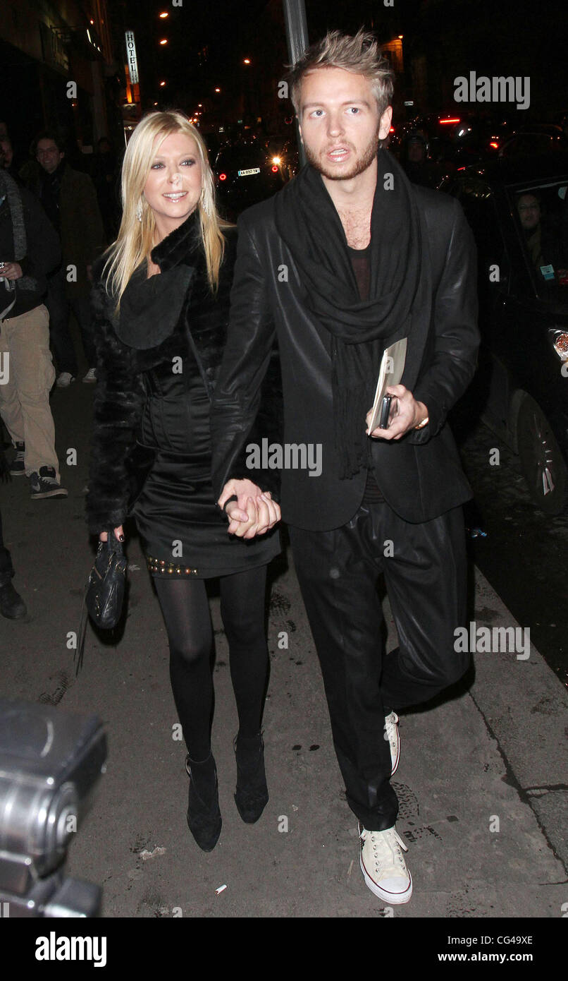 Tara Reid and boyfriend Michael Lillelund Paris Fashion Week Haute ...