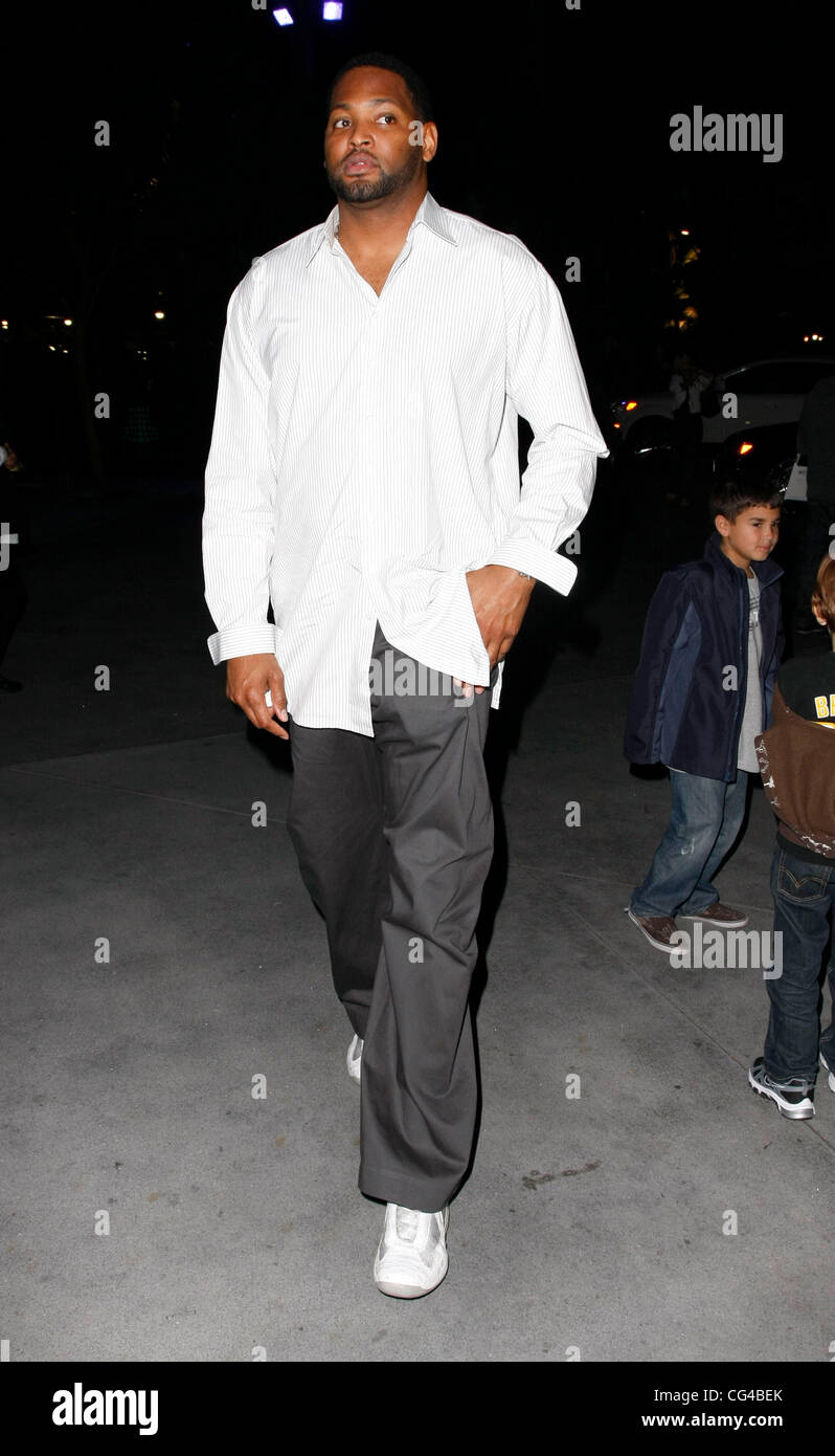 Rob Ari arrives at the Staples Centre to watch the LA Lakers play Los ...