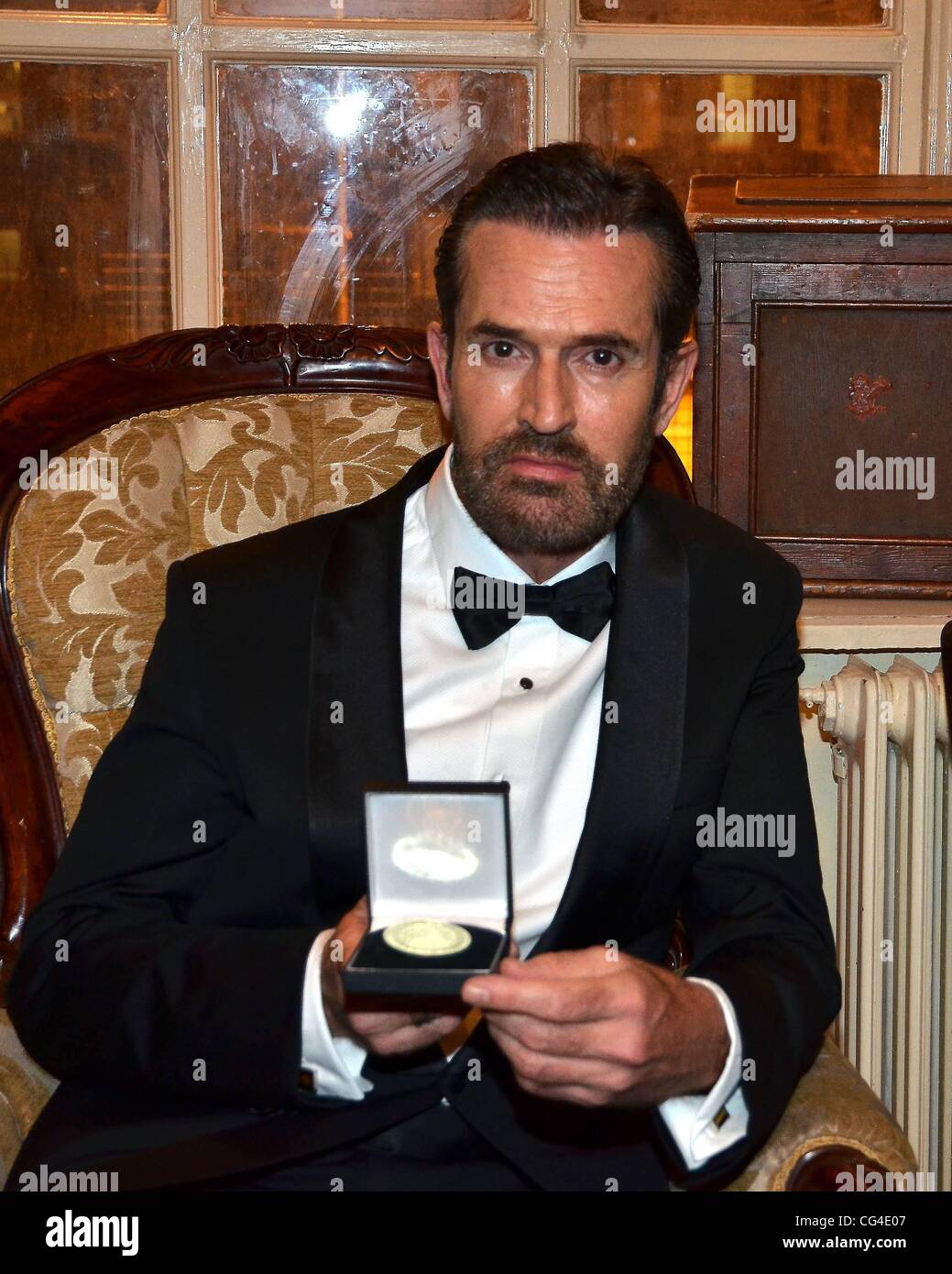Rupert Everett receives the Oscar Wilde Medal for Drama at the launch ...