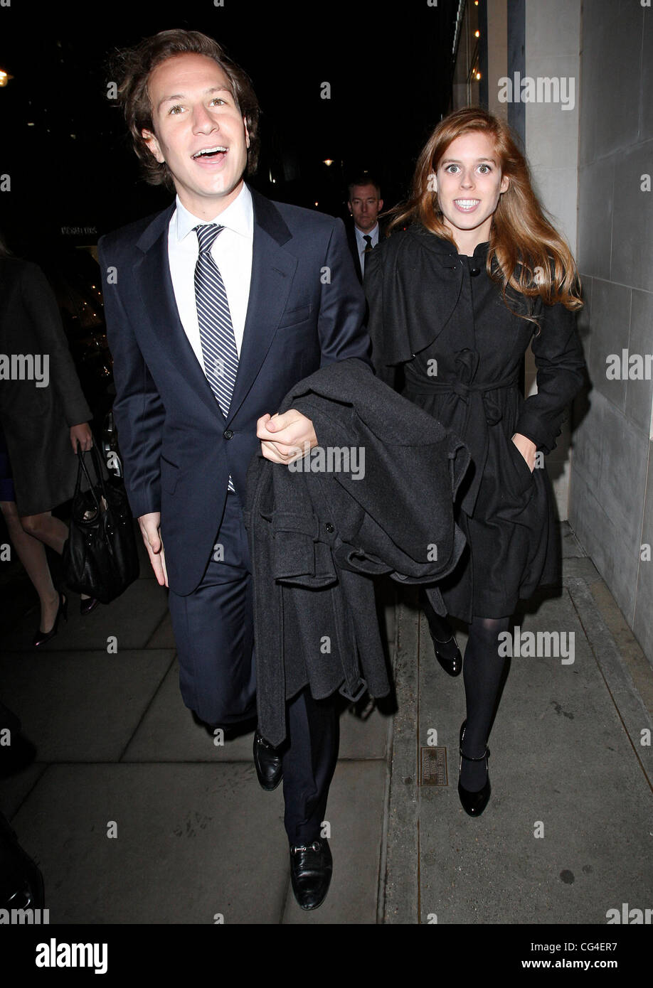 Dave Clark and Princess Beatrice, at a private dinner for the Elton ...